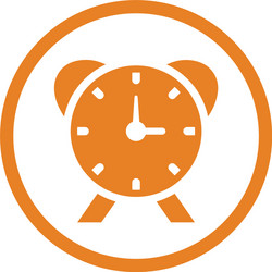 Time clock icon gray graphics Royalty Free Vector Image