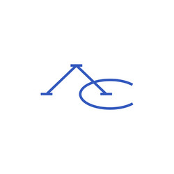 Ac logo initials Royalty Free Vector Image - VectorStock