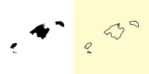 Mallorca Outline Map Vector Images (36)