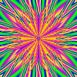 Psychedelic infinity Royalty Free Vector Image