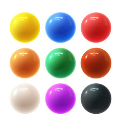 Set of color balls Royalty Free Vector Image - VectorStock