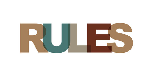 Etiquette rules text composition Royalty Free Vector Image