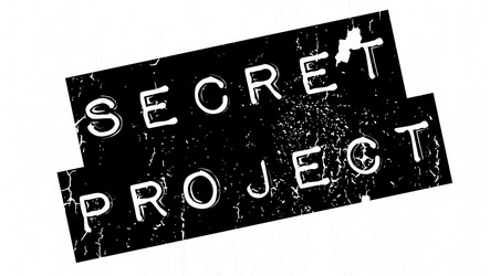 Secret project rubber stamp Royalty Free Vector Image