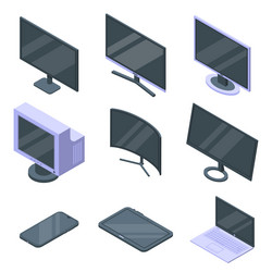 Isometric Mac Monitor Vector Images (46)