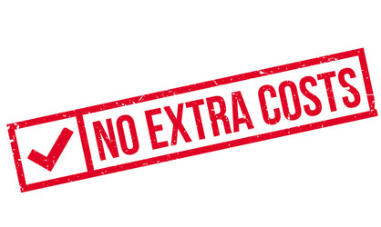 No extra costs rubber stamp Royalty Free Vector Image