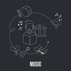 School subjects design concept Royalty Free Vector Image