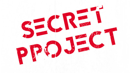 Secret project rubber stamp Royalty Free Vector Image