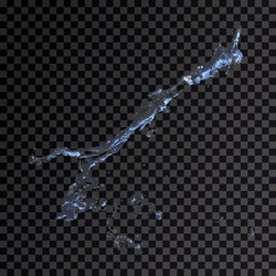 Water splash transparency Royalty Free Vector Image