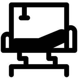 Balkan frame a bed for fracture treatment Vector Image