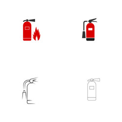 Fire extinguisher logo Royalty Free Vector Image