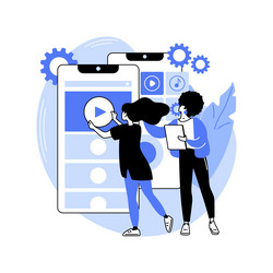 Web content filtering isolated cartoon Royalty Free Vector