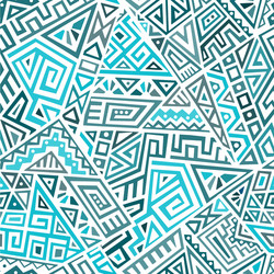 Tribal vintage ethnic seamless Royalty Free Vector Image