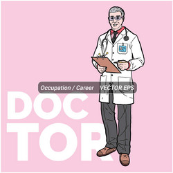 Soccer football player occupation Royalty Free Vector Image