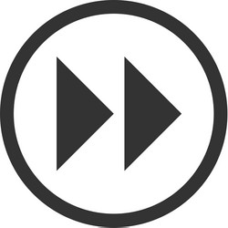 Rewind icon flat Royalty Free Vector Image - VectorStock