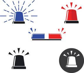 Siren icon design template Royalty Free Vector Image