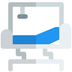 Balkan frame a bed for fracture treatment Vector Image