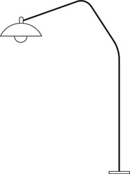 Isolated lamp room draw Royalty Free Vector Image