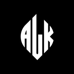 Alk logo letter design Royalty Free Vector Image