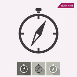 Compass guide solution letter s Royalty Free Vector Image