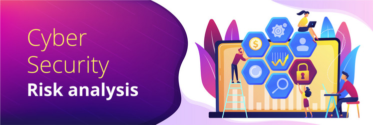 Risk management concept banner header Royalty Free Vector