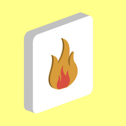 Fire computer symbol Royalty Free Vector Image