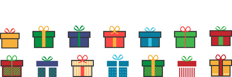 Gift box icon present symbol christmas Royalty Free Vector