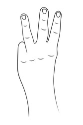 Middle Finger Outline Vector Images (over 490)