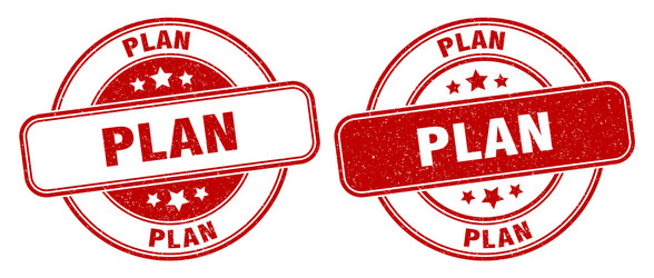 Plan stamp Royalty Free Vector Image - VectorStock