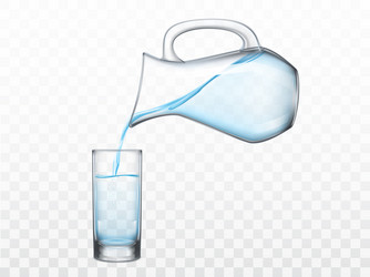Pouring water Royalty Free Vector Image - VectorStock