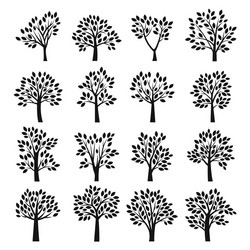 Stylized Oak Tree Vector Images (over 1,100)