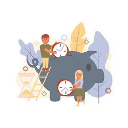 Time is money Royalty Free Vector Image - VectorStock