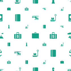 Tourism icons pattern seamless white background Vector Image