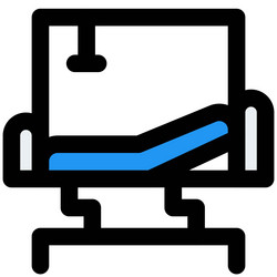 Balkan frame a bed for fracture treatment Vector Image