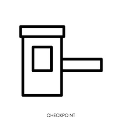 Implode icon line art style design isolated on Vector Image