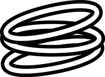 Gymnastics hoops icon outline style Royalty Free Vector