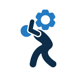 Hard work icon Royalty Free Vector Image - VectorStock