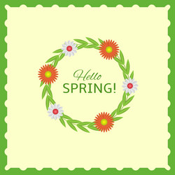 Hello spring Royalty Free Vector Image - VectorStock