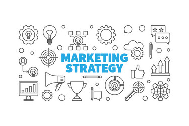 Strategy map concept icon entrepreneurship Vector Image