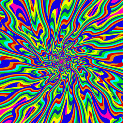 Psychedelic infinity Royalty Free Vector Image
