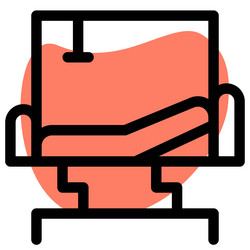 Balkan frame a bed for fracture treatment Vector Image