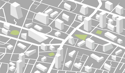 Isometric road elements city map constructor Vector Image