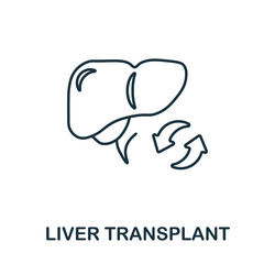 Brain transplant line icon element sign from Vector Image