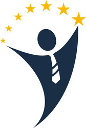 Recruitment agency logo Royalty Free Vector Image