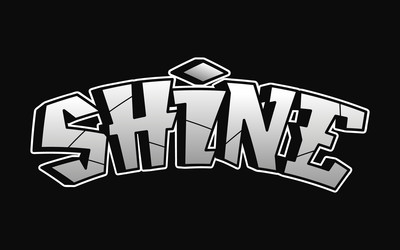 Creativity - single word letters graffiti style Vector Image