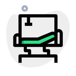 Balkan frame a bed for fracture treatment Vector Image