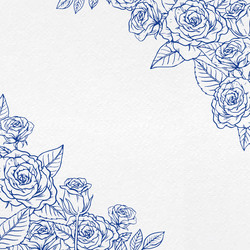 Blue Rose Border Vector Images (over 2,300)