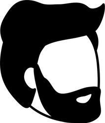 Man face profile Royalty Free Vector Image - VectorStock