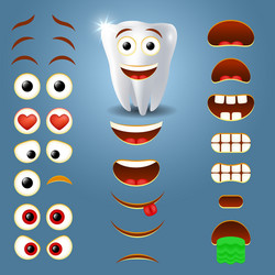 One tooth emoticon Royalty Free Vector Image - VectorStock