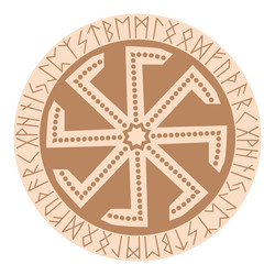 Alatyr an ancient slavic symbol decorated Vector Image