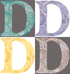 Alphabet Doodle D Letter Vector Images (over 210)